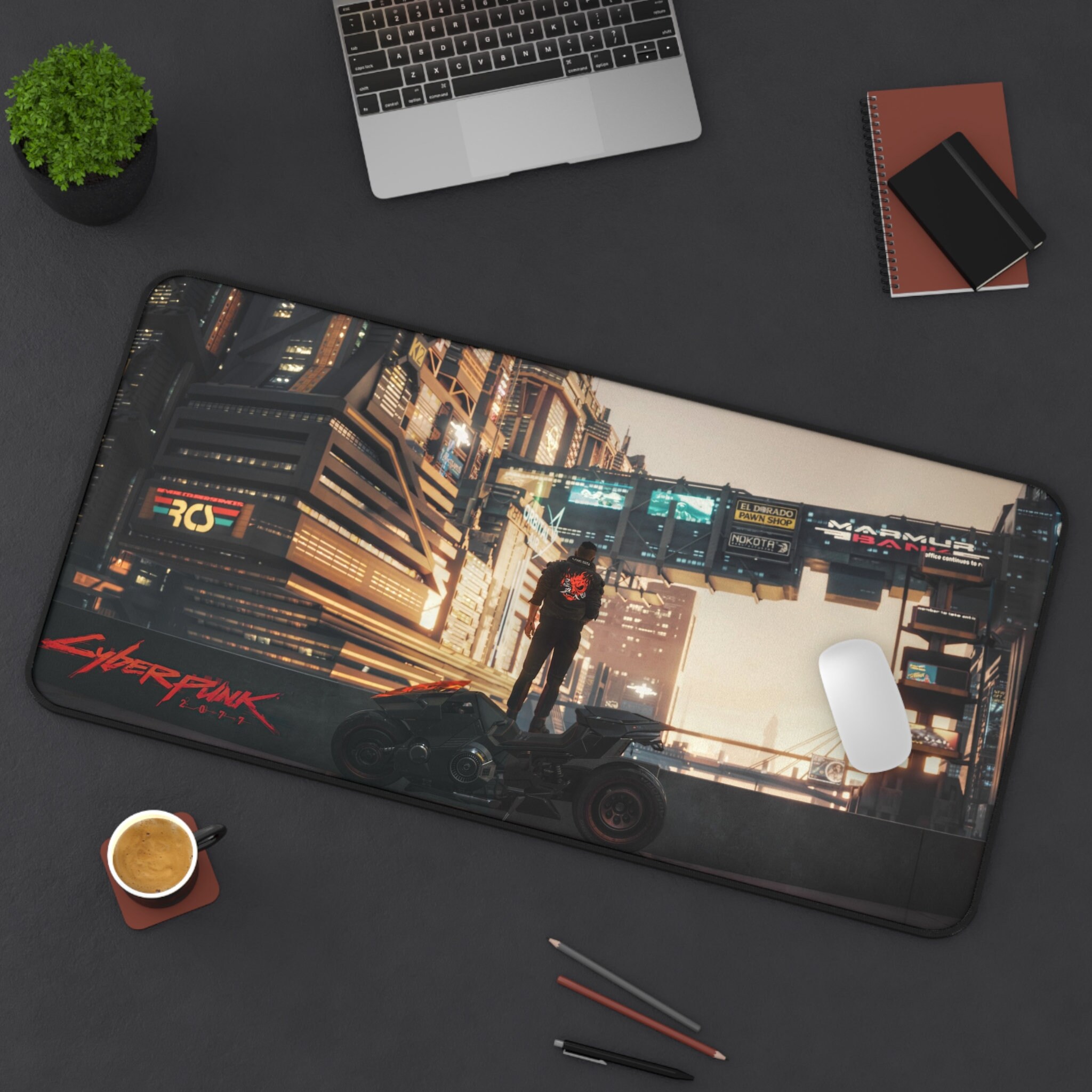 Cyberpunk 2077 XXL Desk Mat, Large Desk Mat With Print, Gaming Large ...