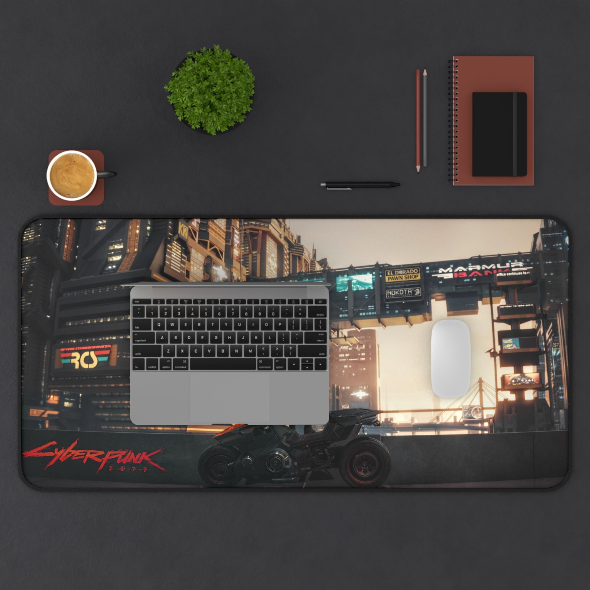Cyberpunk 2077 XXL Desk Mat, Large Desk Mat With Print, Gaming Large ...
