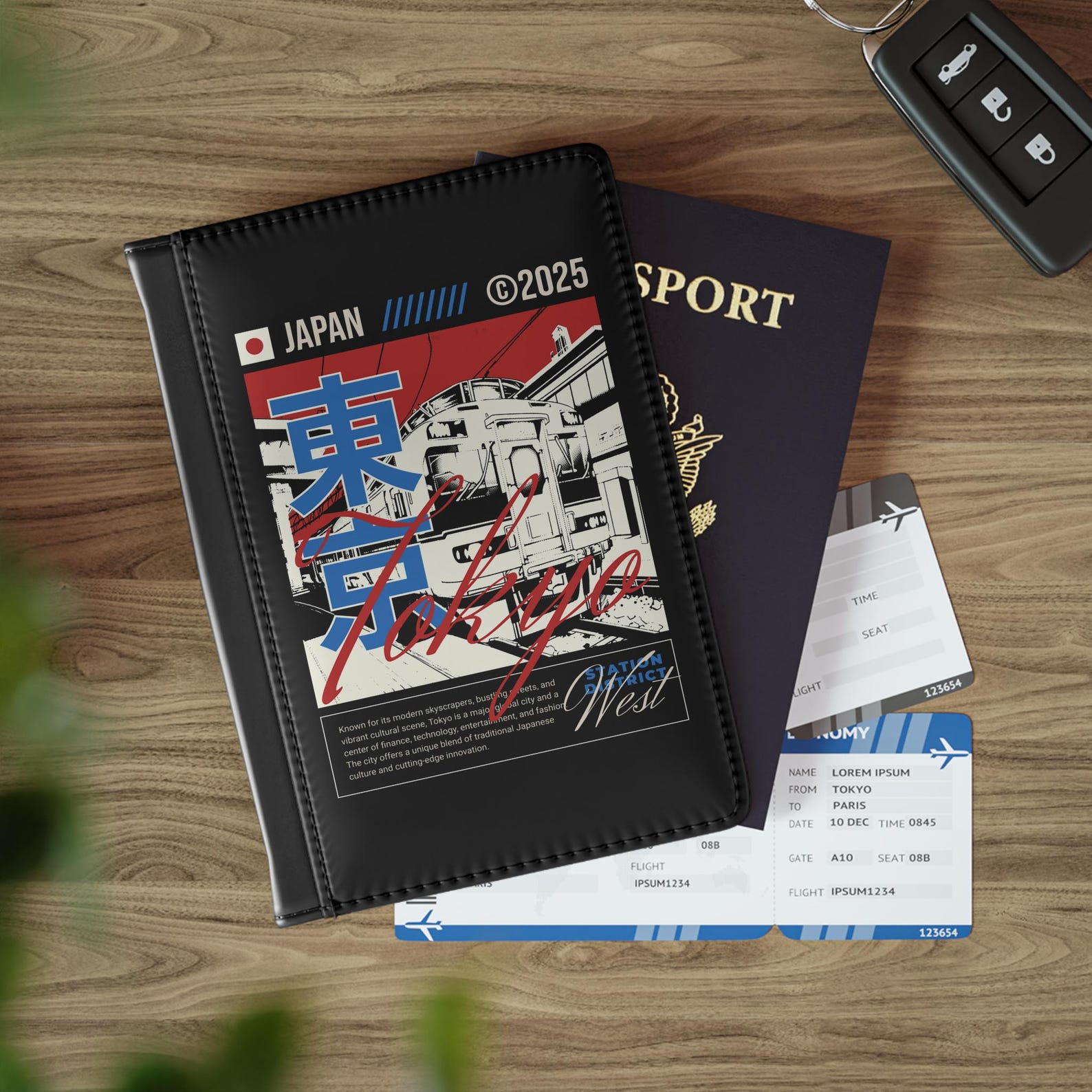 Tokyo Passport Cover: Japan Travel Souvenir, RFID Faux Leather - Etsy