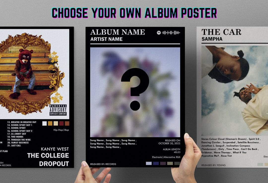 Custom Music Album Poster Set: Personalized Art (digital Download) - Etsy