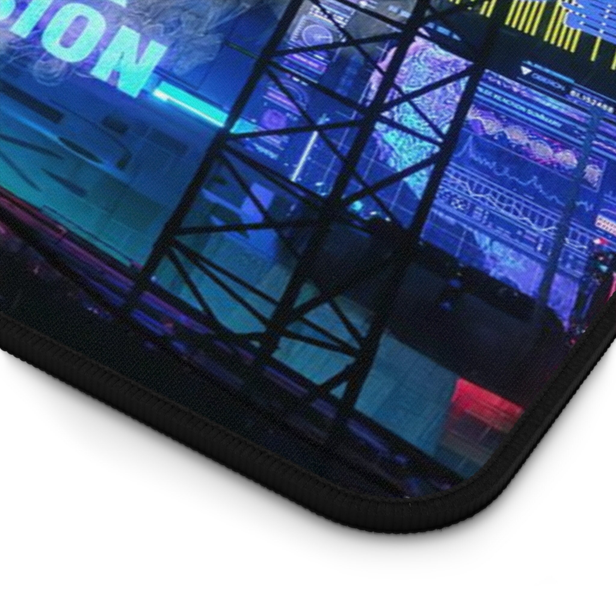 Desk Mats Futuristic Neon City Print Large Gaming Desk Mat - Etsy