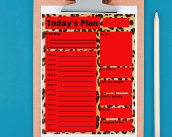 Cheetah to Do List | Etsy