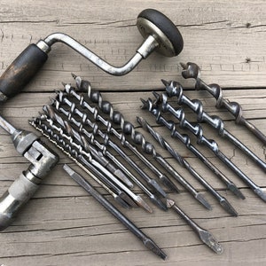 Antique Goodall-pratt 8 Inch - Auger Bit Brace Vintage Wood Drill ...