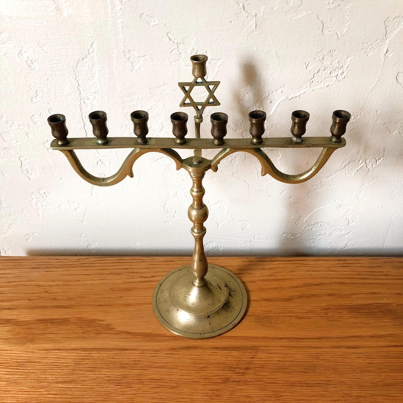 Brass Menorah - Etsy