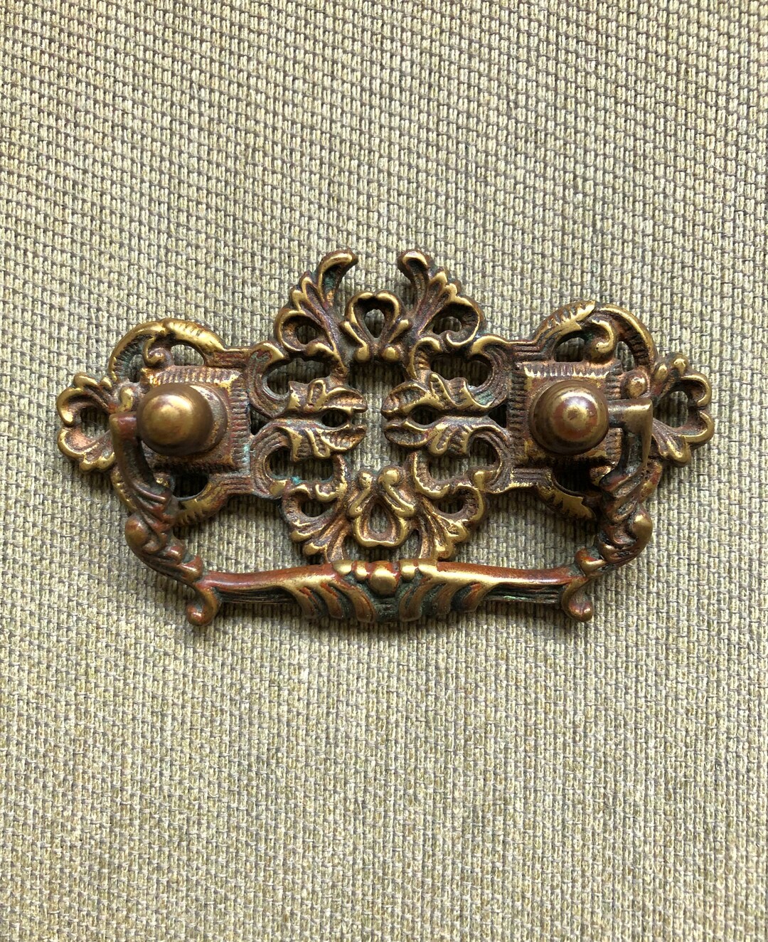 Vintage Victorian Brass Drawer Pulls, 1 AVAILABLE, Ornate Dresser Pulls ...