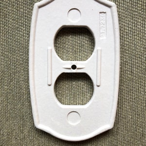 Vintage Ceramic Porcelain Outlet Cover Flowers, Socket Cover, Shabby ...