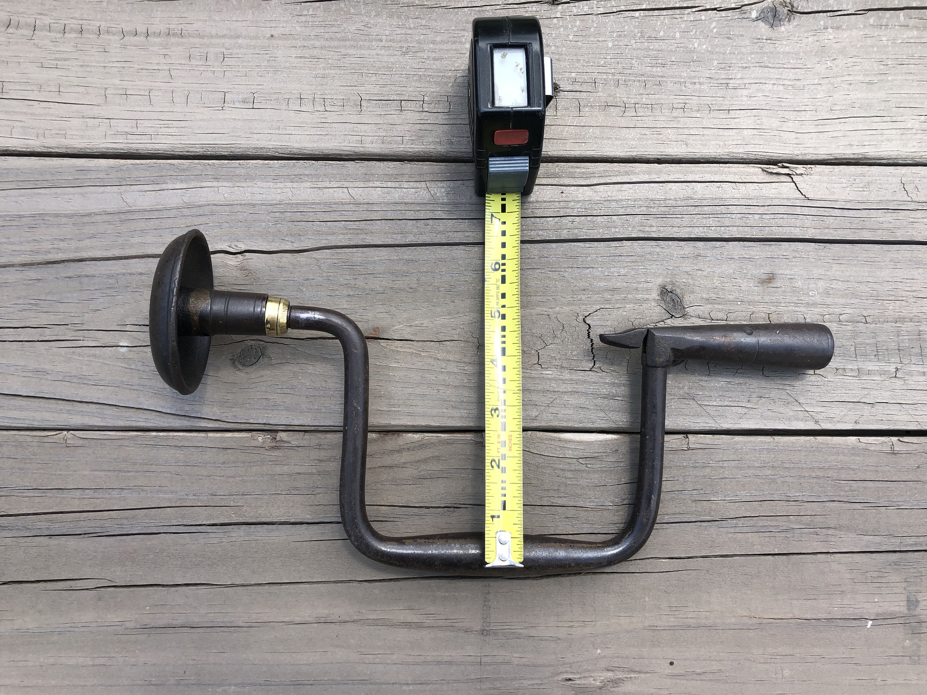 Antique Vintage J. Taylor Metal Auger Brace With Auger Bit - Etsy