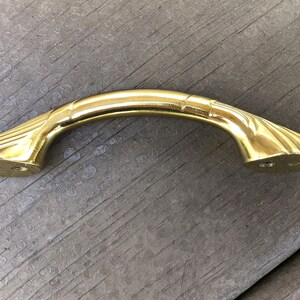 Vintage Polished Brass Finish Drawer Pull Shell End 1 AVAILABLE, Art ...