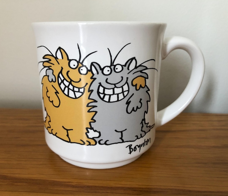 Vintage Sandra Boynton Cats Keep Smiling Ceramic Coffee Mug, Cat Mug ...