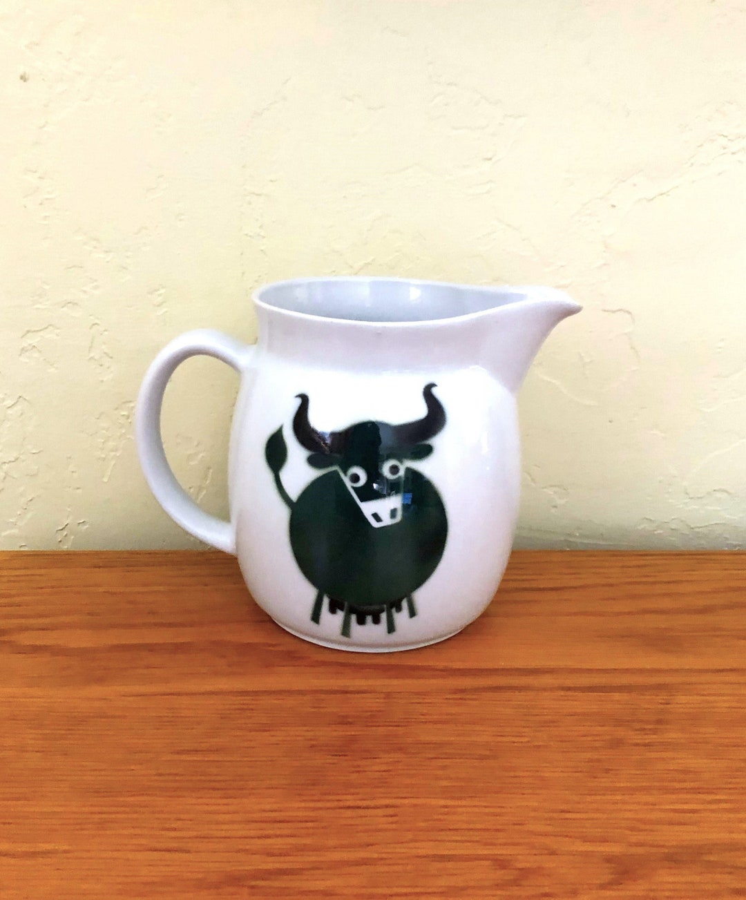 Vintage Arabia Pitcher Green Bull , Arabia of Finland Mid Century ...