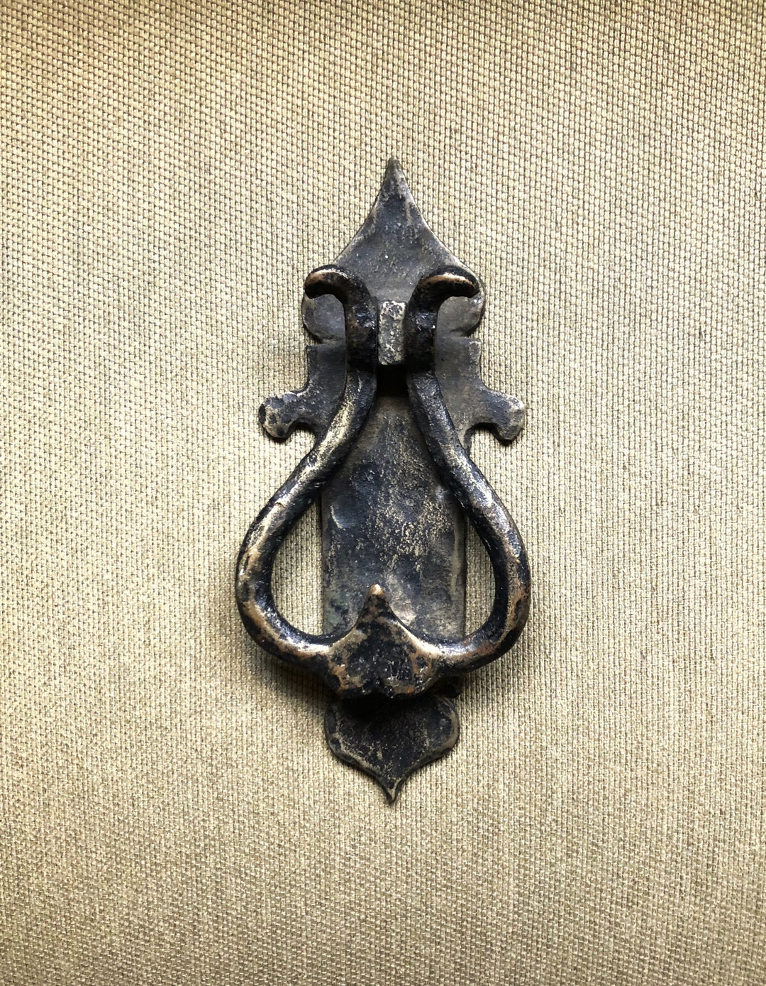 Vintage Brass Door Knocker Rustic Door Knocker Antique Brass Metal Gothic Door Knocker Modern