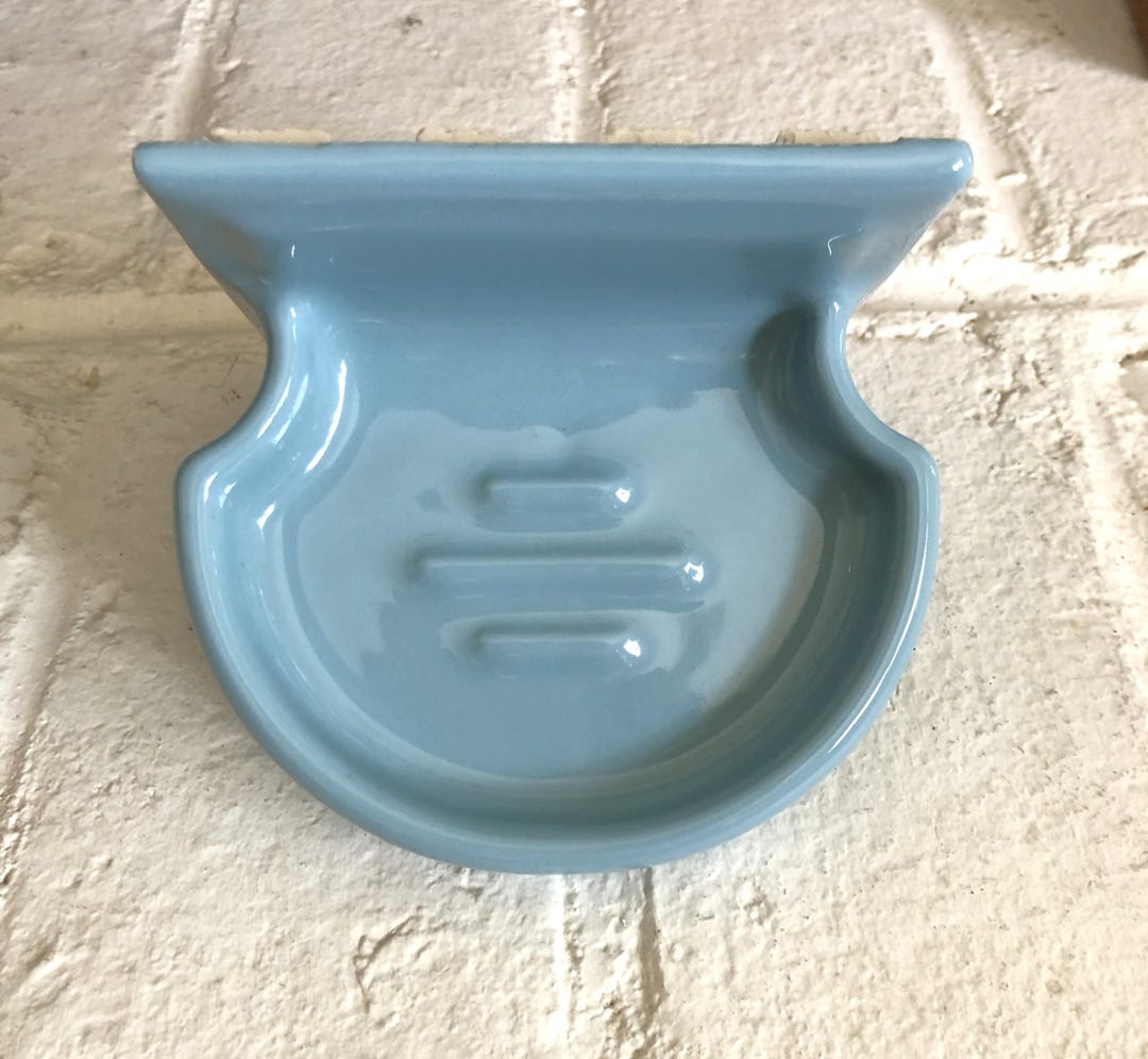 Vintage Blue Ceramic Soap Dish NOS, Blue Dawn Soap Holder, American ...