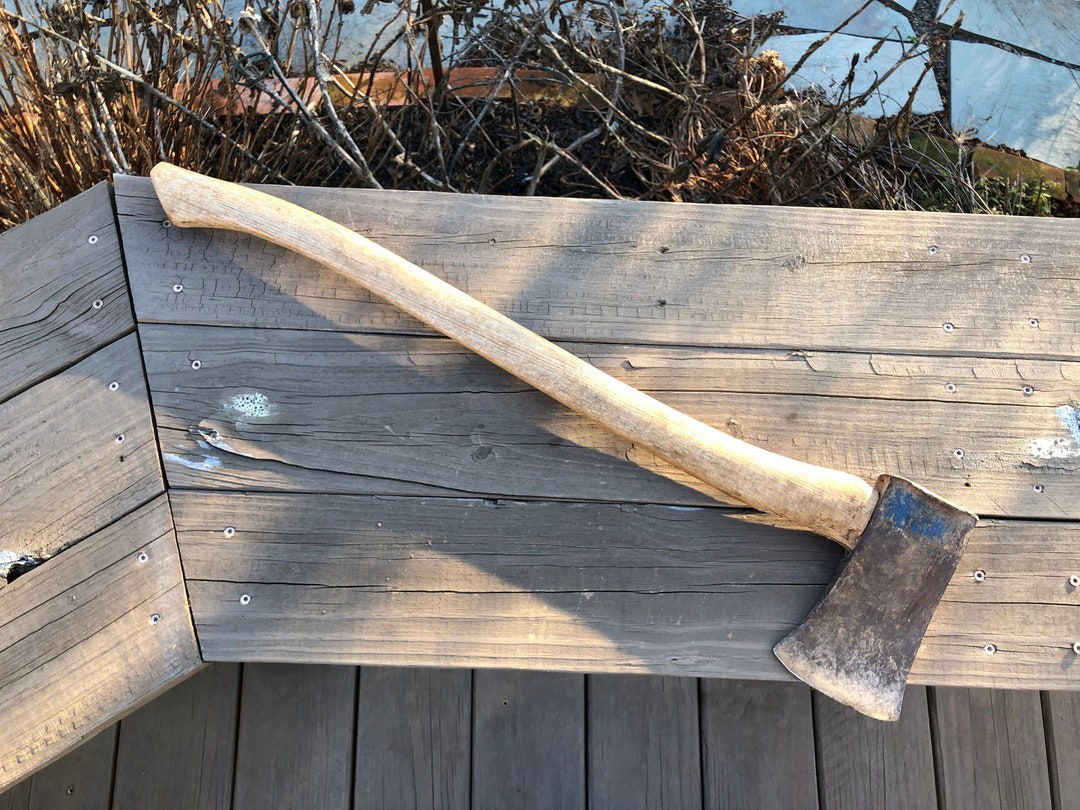 Vintage Collins Single Bit Axe ~5-1/4 Lb With Handle, Carpenter, Spoon ...