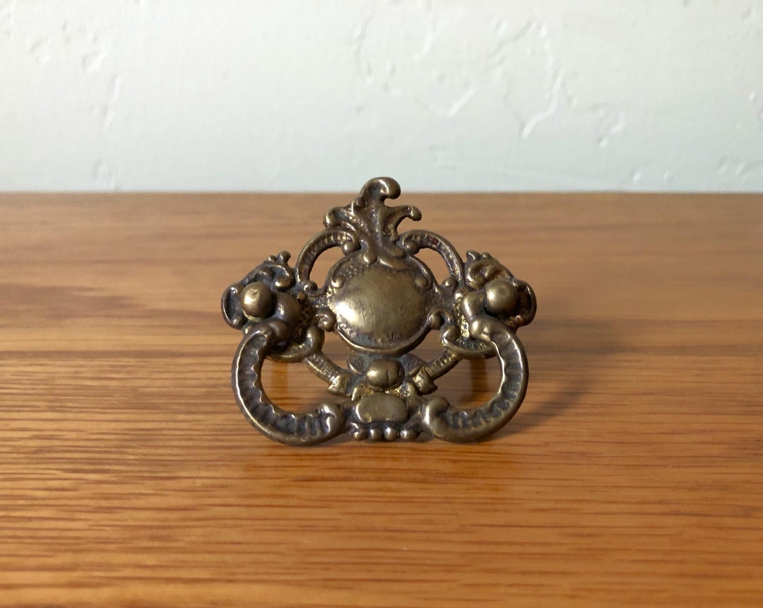 Vintage Brass Victorian Singer Treadle Sewing Machine Drawer Pull, Drop ...