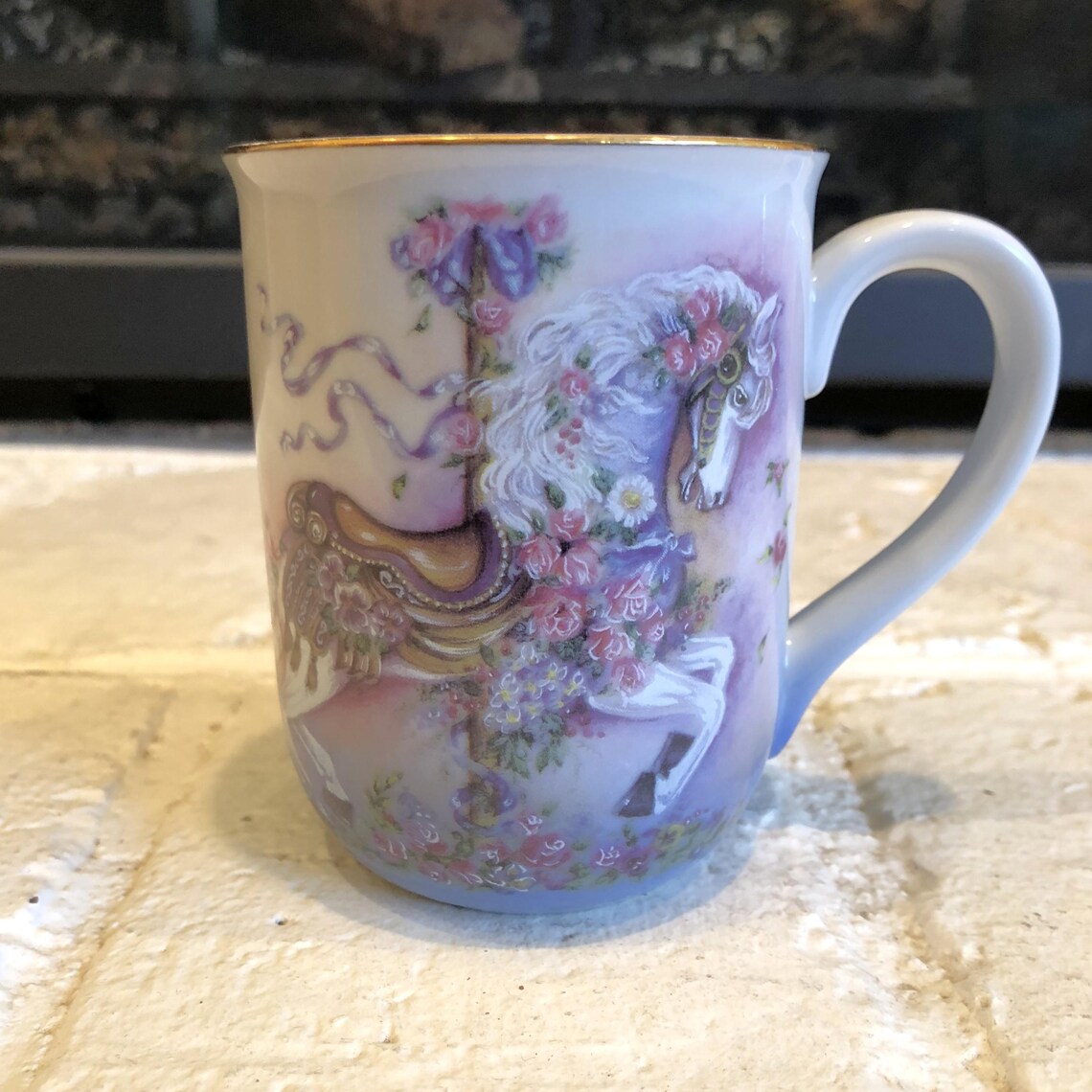 Otagiri Carousel Horse Coffee Mugs 4 AVAILABLE, Merry Go Round, Japan ...