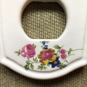 Vintage Ceramic Porcelain Outlet Cover Flowers, Socket Cover, Shabby ...