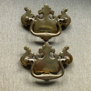 Vintage Chippendale Drawer Pulls Brass Finish 7 AVAILABLE, Dresser ...