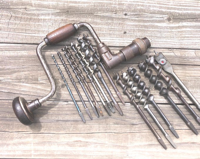 Vintage Stanley Brace No. 965N Brace 10 Inch Sweep With a Complete Set ...