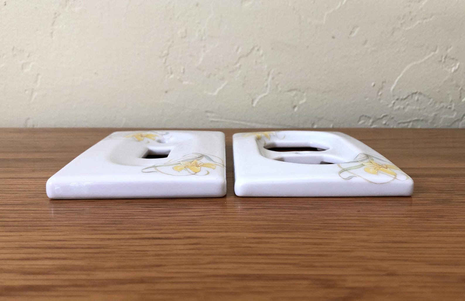 Vintage Ceramic Floral Outlet Cover, Floral Switch Plate, Flowers ...