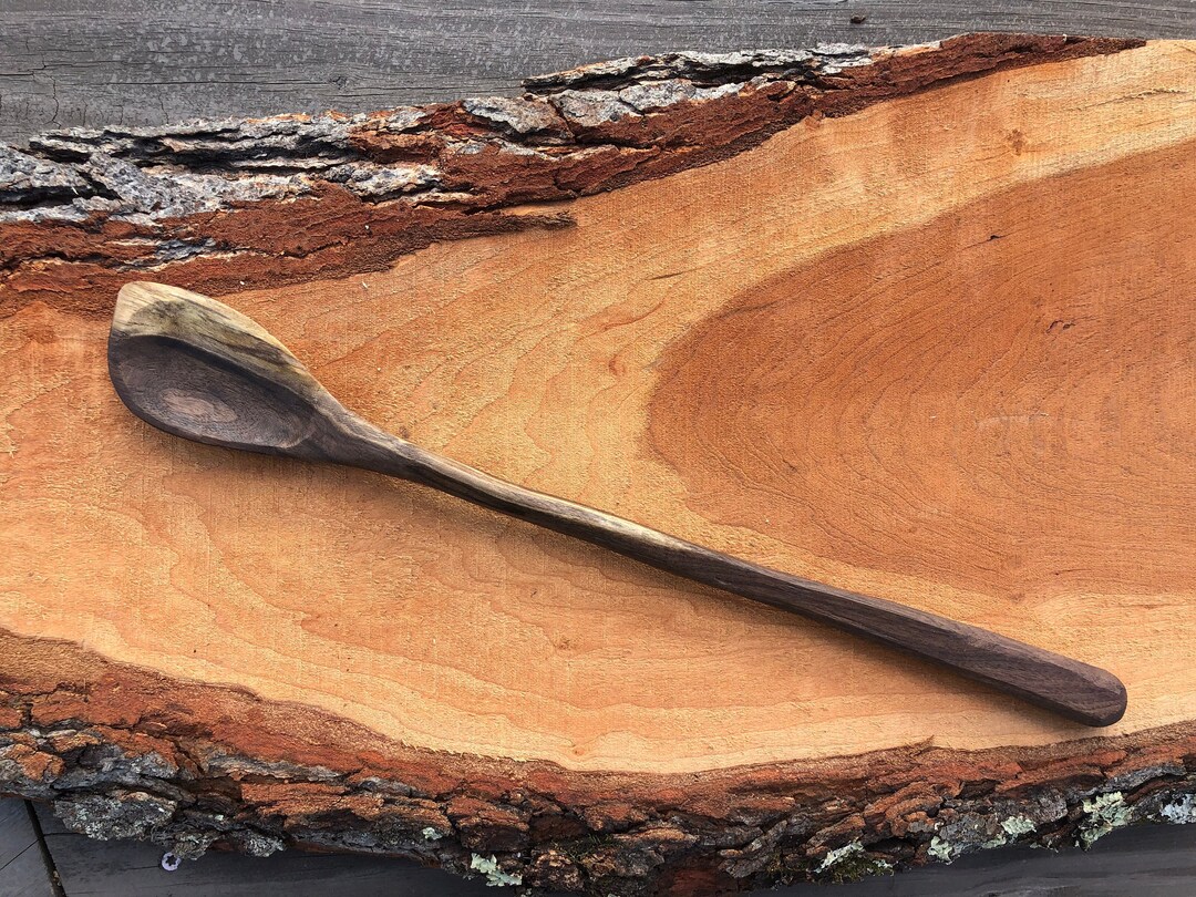 Handmade Wooden Utensils, Walnut Wood Serving Spoon, Wooden Spoons ...