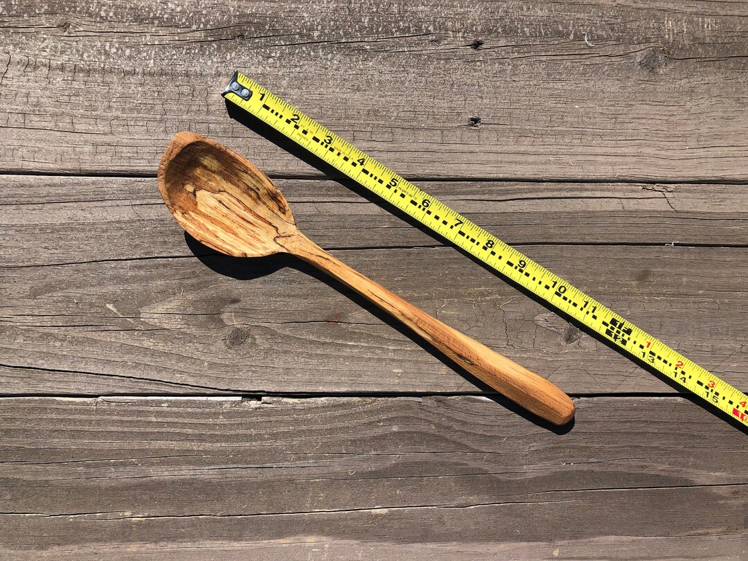 Handmade Wooden Utensil, Spalted Beech Wood Serving Spoon, Wooden ...