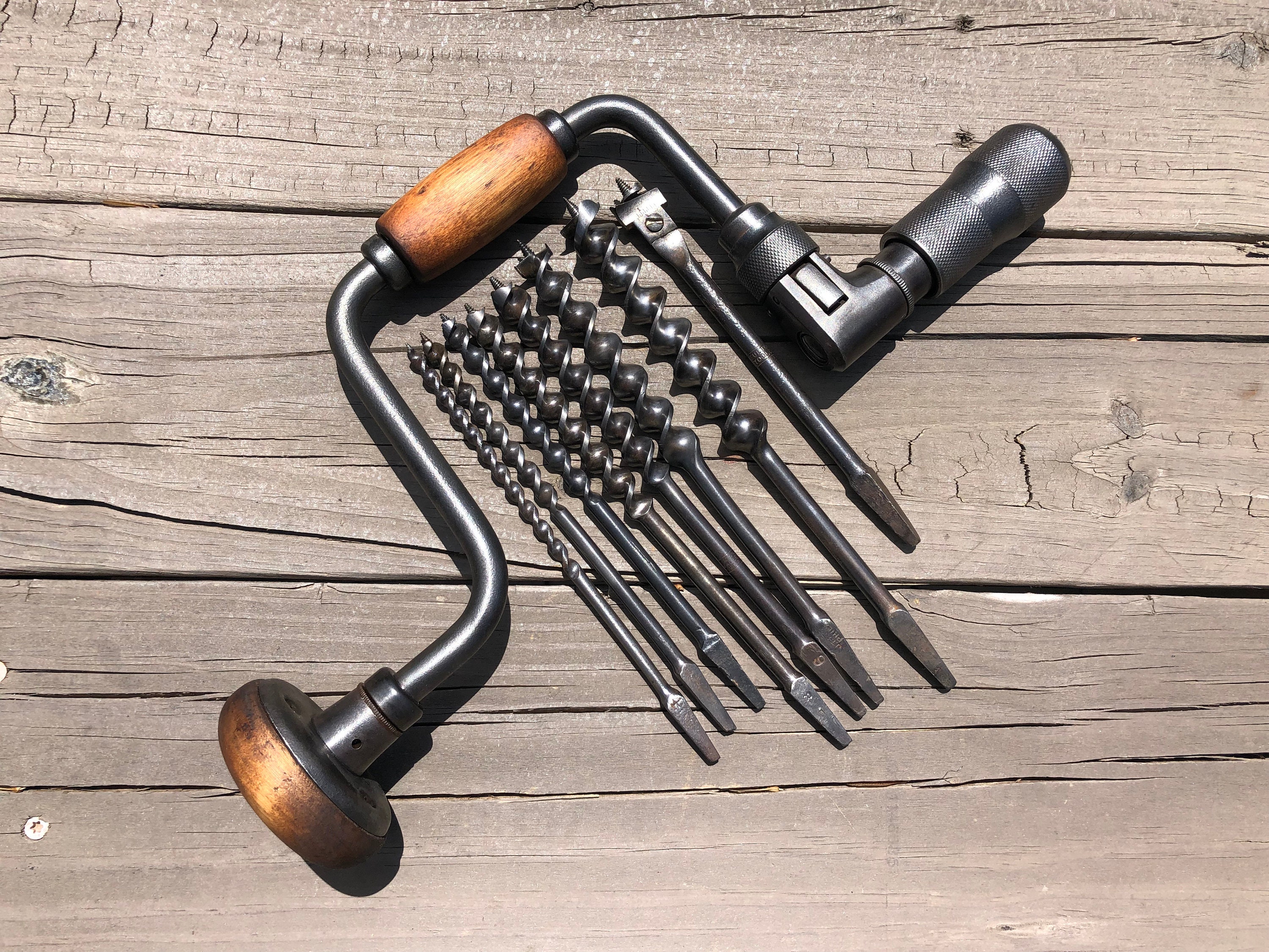 Antique Tools Brace And Bits