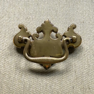 Vintage Chippendale Drawer Pulls Brass Finish 7 AVAILABLE, Dresser ...