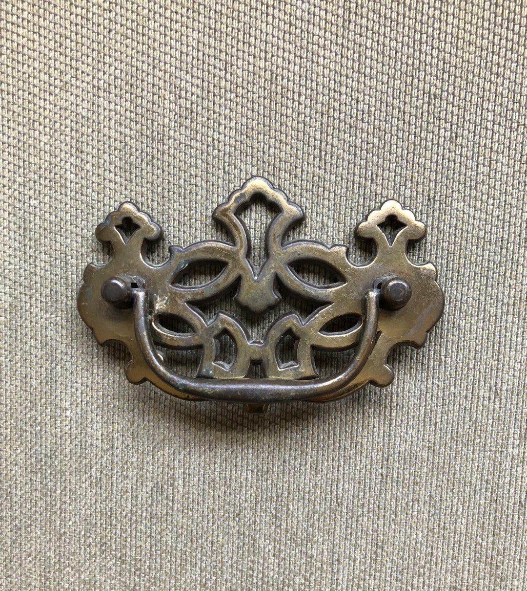 Vintage Brass Finish Chippendale Drawer Pulls 3 AVAILABLE, Pierced ...