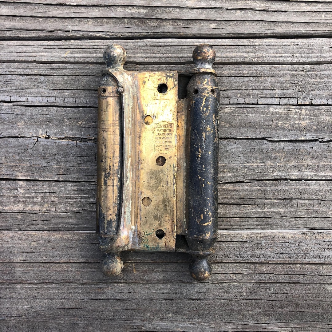 Bommer Double Action Hinge for Swinging Saloon Door Patent Dates 1892 ...
