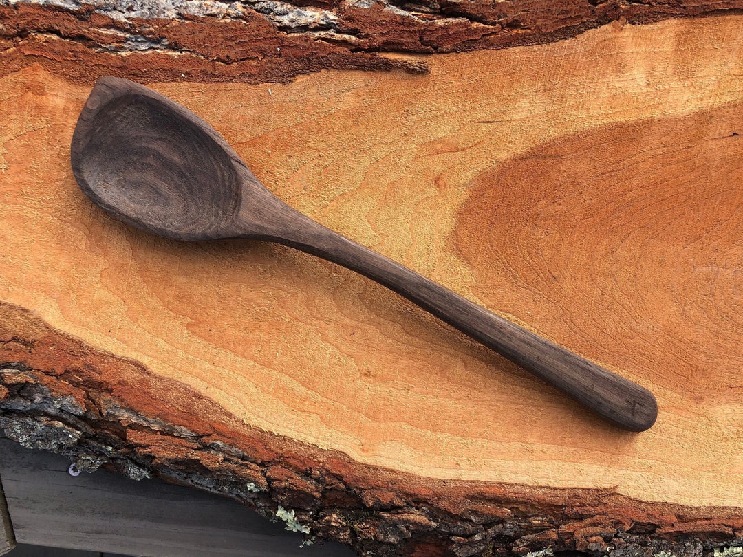 Handmade Wooden Utensil, Walnut Wood Serving Spoon, Wooden Spoon ...