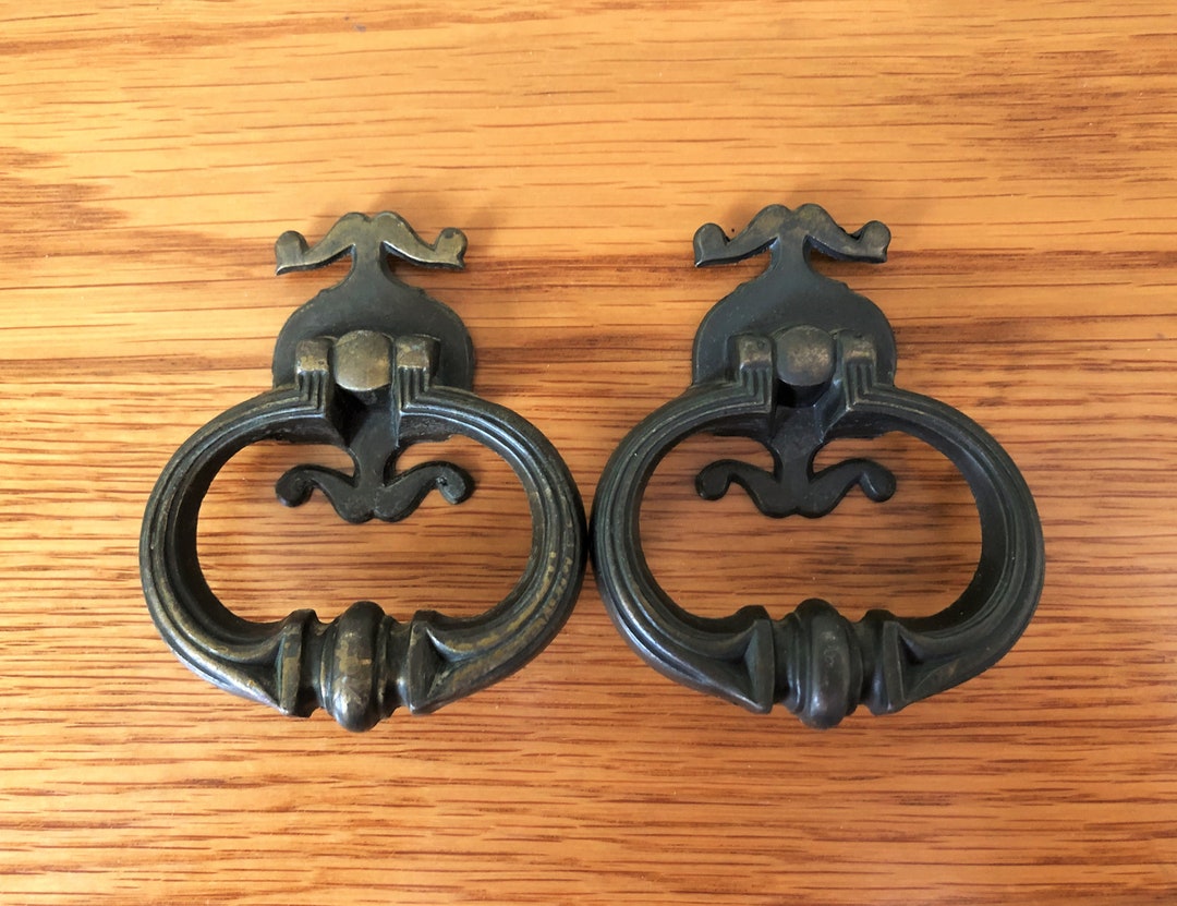 Vintage Brass Drawer Pulls Victorian 5 AVAILABLE, Dresser Pulls ...