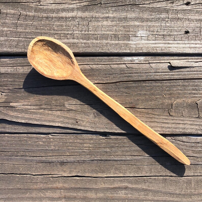 Handmade Wooden Chef's Serving and Cooking Spoon, Spalted Maple Wood ...