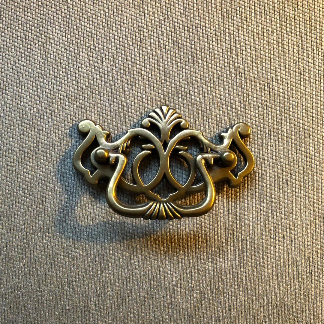 Vintage Brass Finish Chippendale Drawer Pulls 3 AVAILABLE, Colonial ...