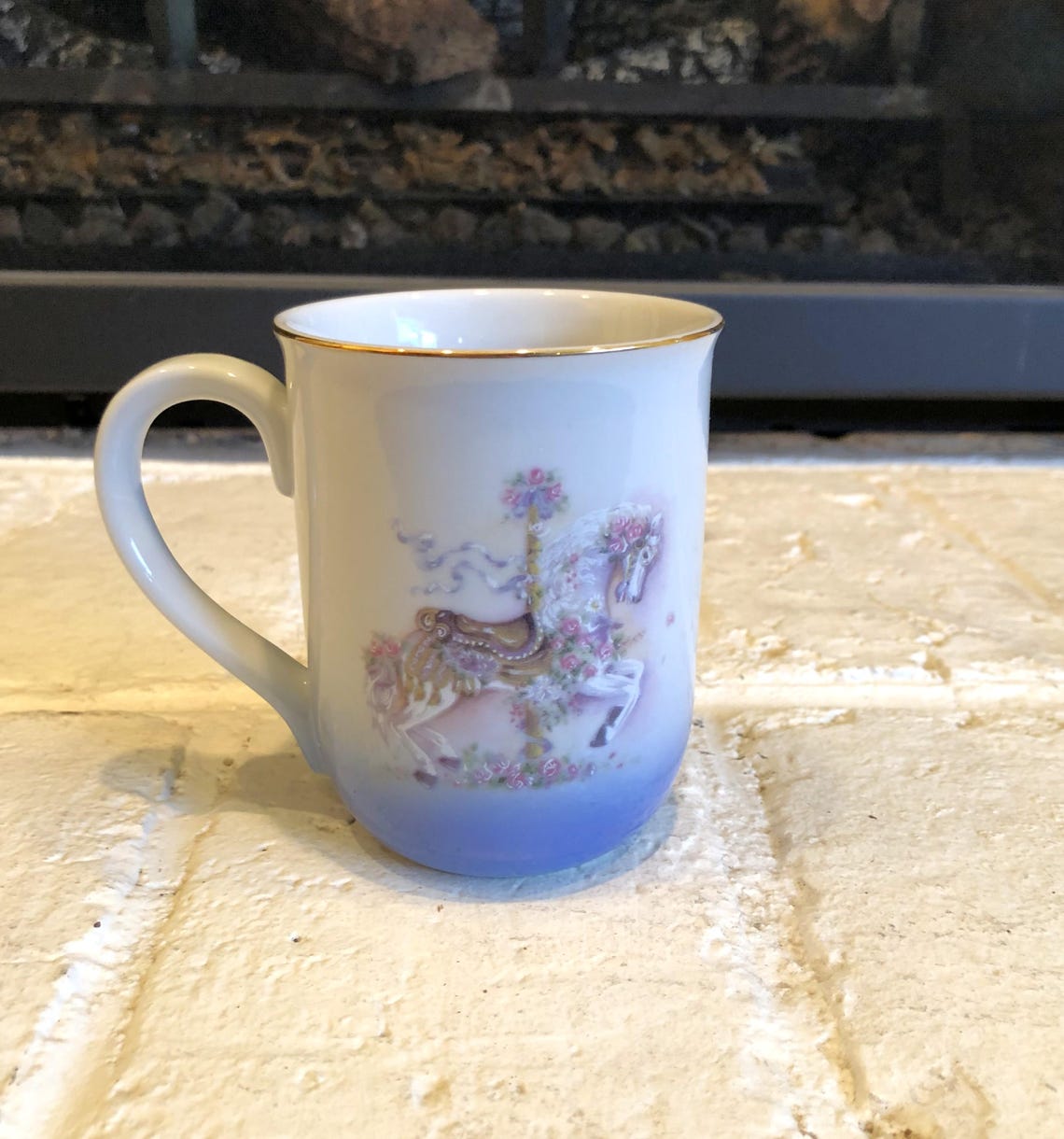 Otagiri Carousel Horse Coffee Mugs 4 AVAILABLE, Merry Go Round, Japan ...