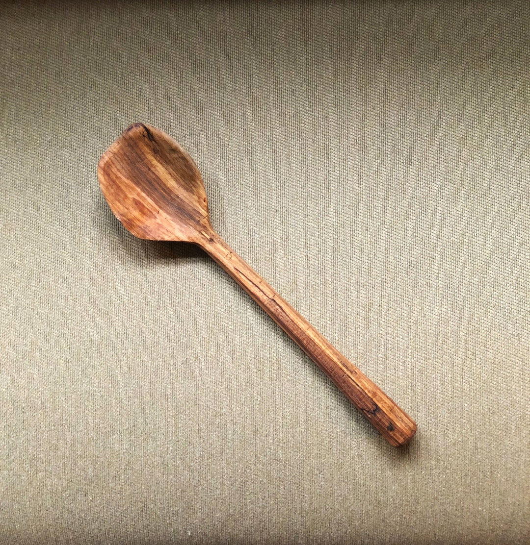 Handmade Wooden Utensil, Spalted Beech Wood Serving Spoon, Wooden ...