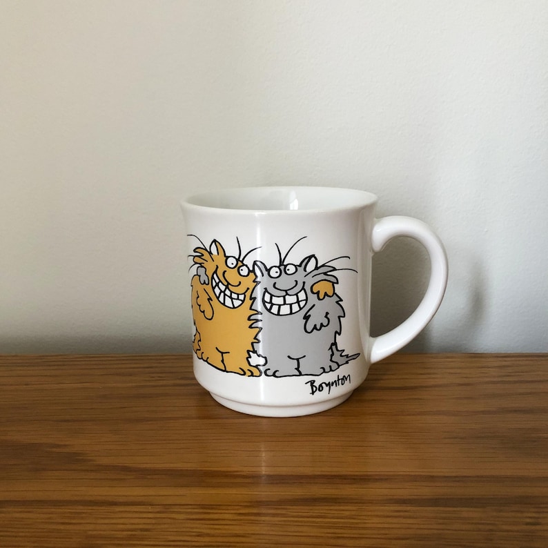 Vintage Sandra Boynton Cats Keep Smiling Ceramic Coffee Mug, Cat Mug ...