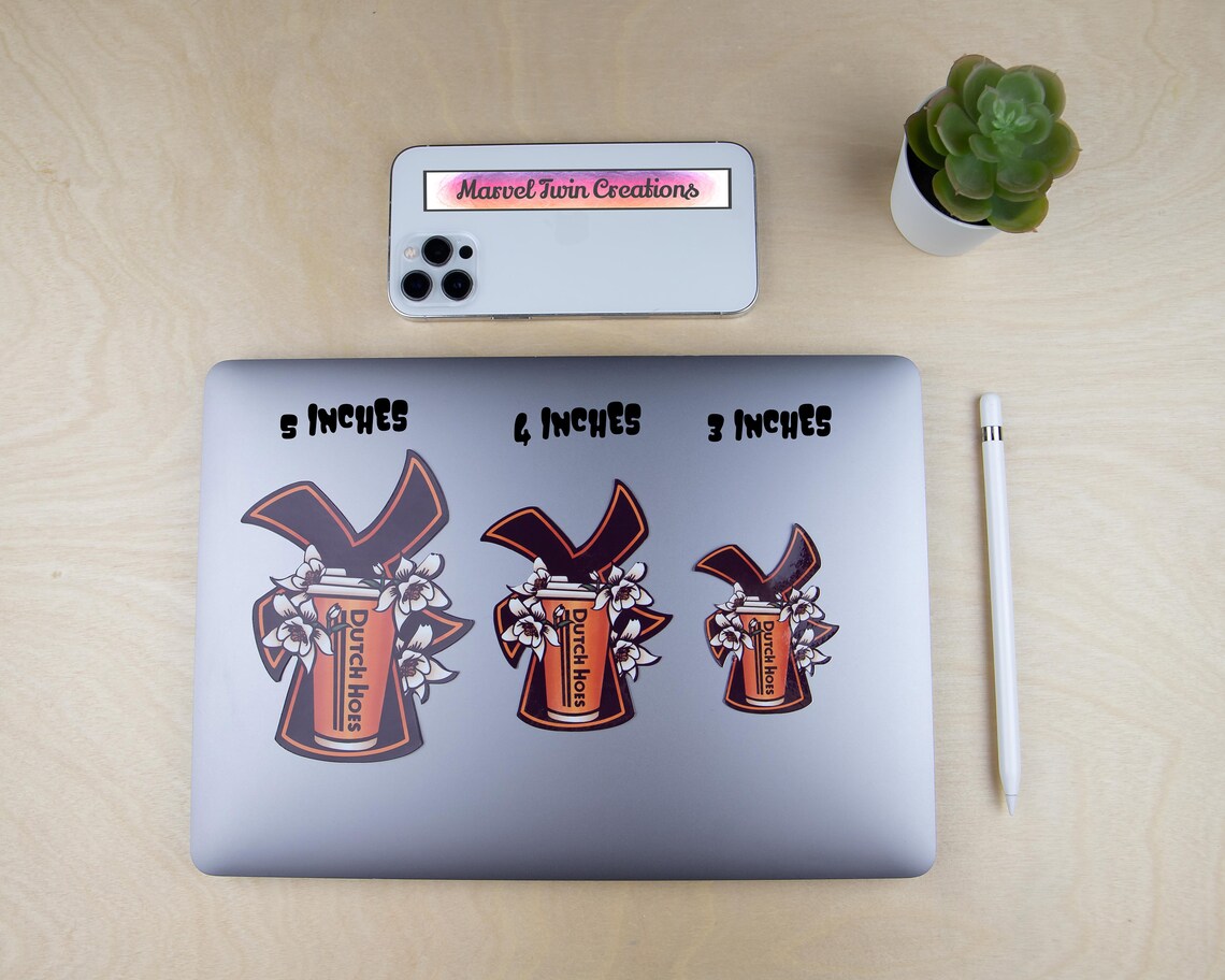 Dutch Hoes Orange Flowers Vinyl Sticker Wall Decal Car Decal Computer ...