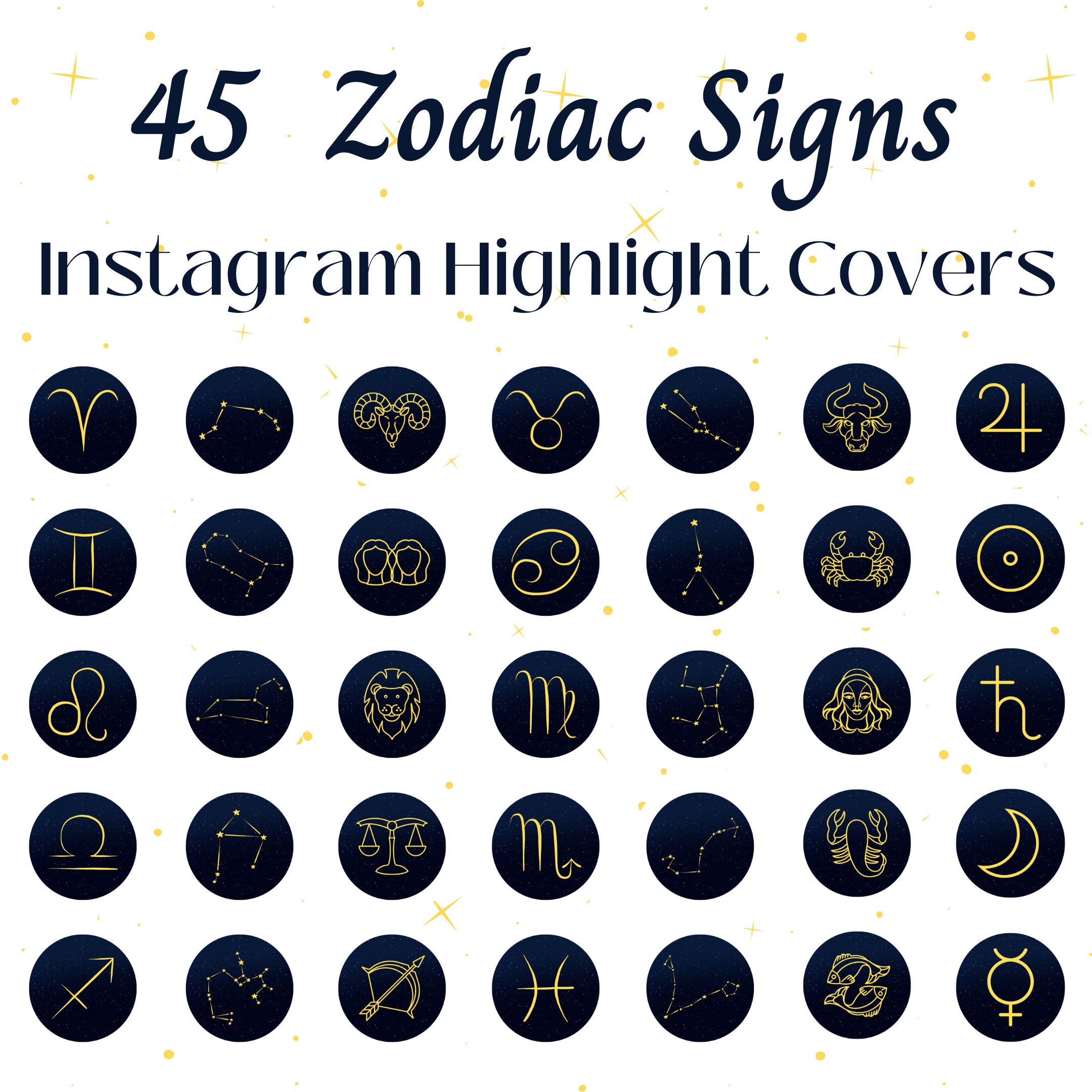 Art & Collectibles Universe Space Astrology Ig Story Covers Stars 45 ...