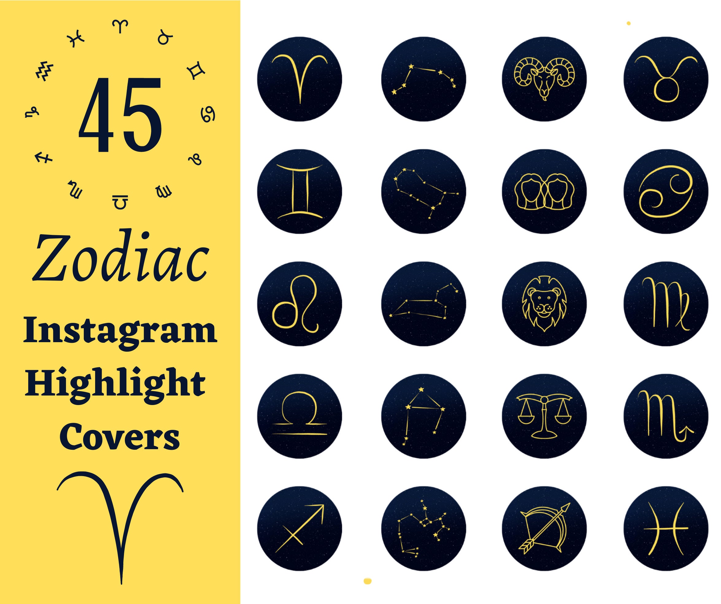 Art & Collectibles Universe Space Astrology Ig Story Covers Stars 45 ...