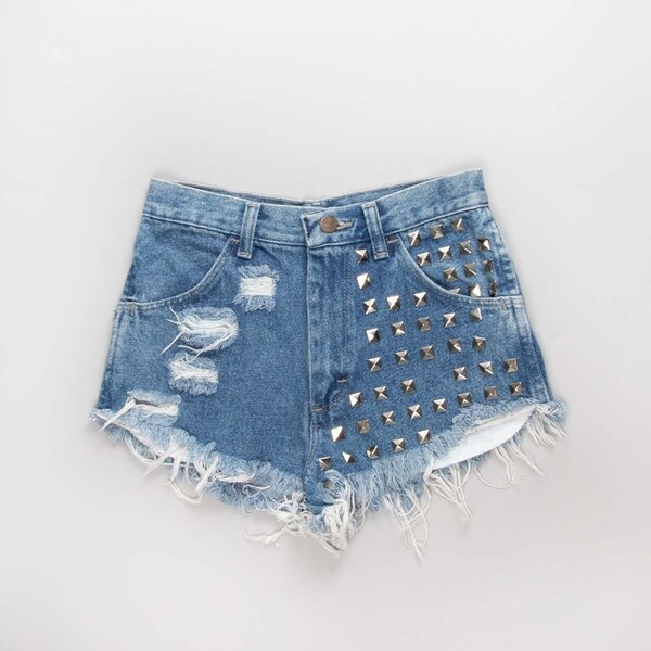 Studded Shorts - Etsy
