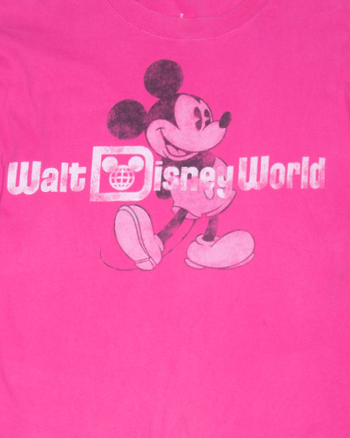 Disney Mickey Mouse Hot Pink Short Sleeved T-shirt - Etsy