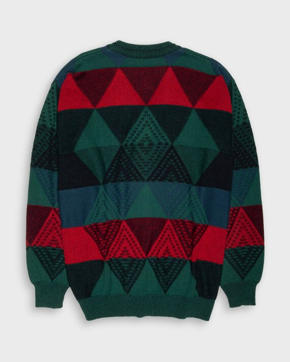 80's/90's Jumper Triangles/Pyramids Design - Gem