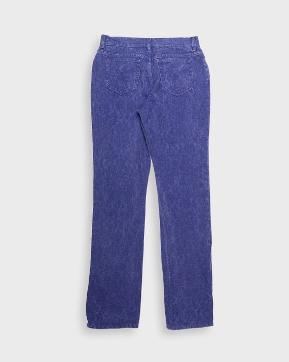 Fiorucci purple/blue textured jeans - Gem