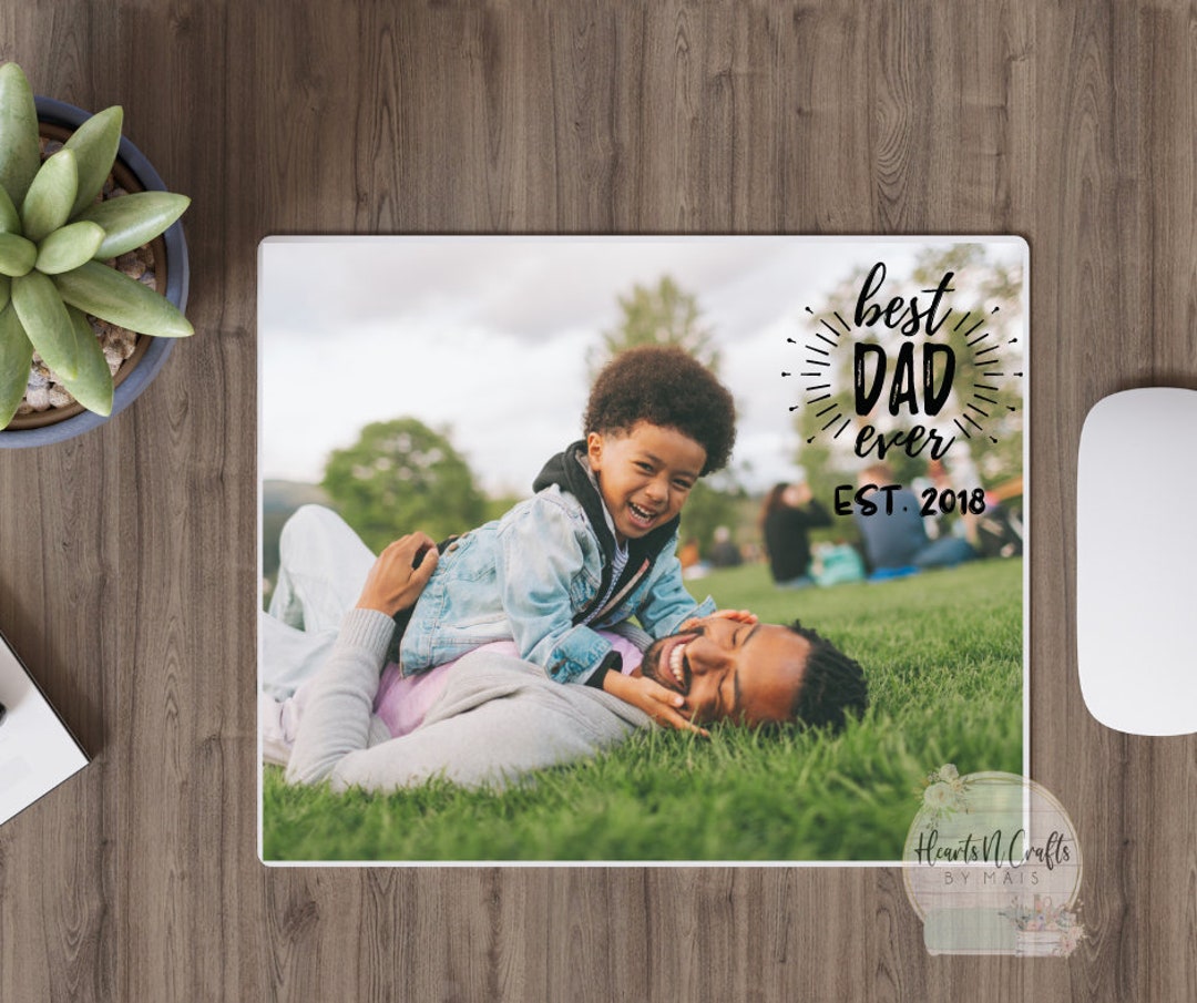 Personalized Picture Mouse Pad, Photo Mousepad, Photo Gift, Best Dad ...