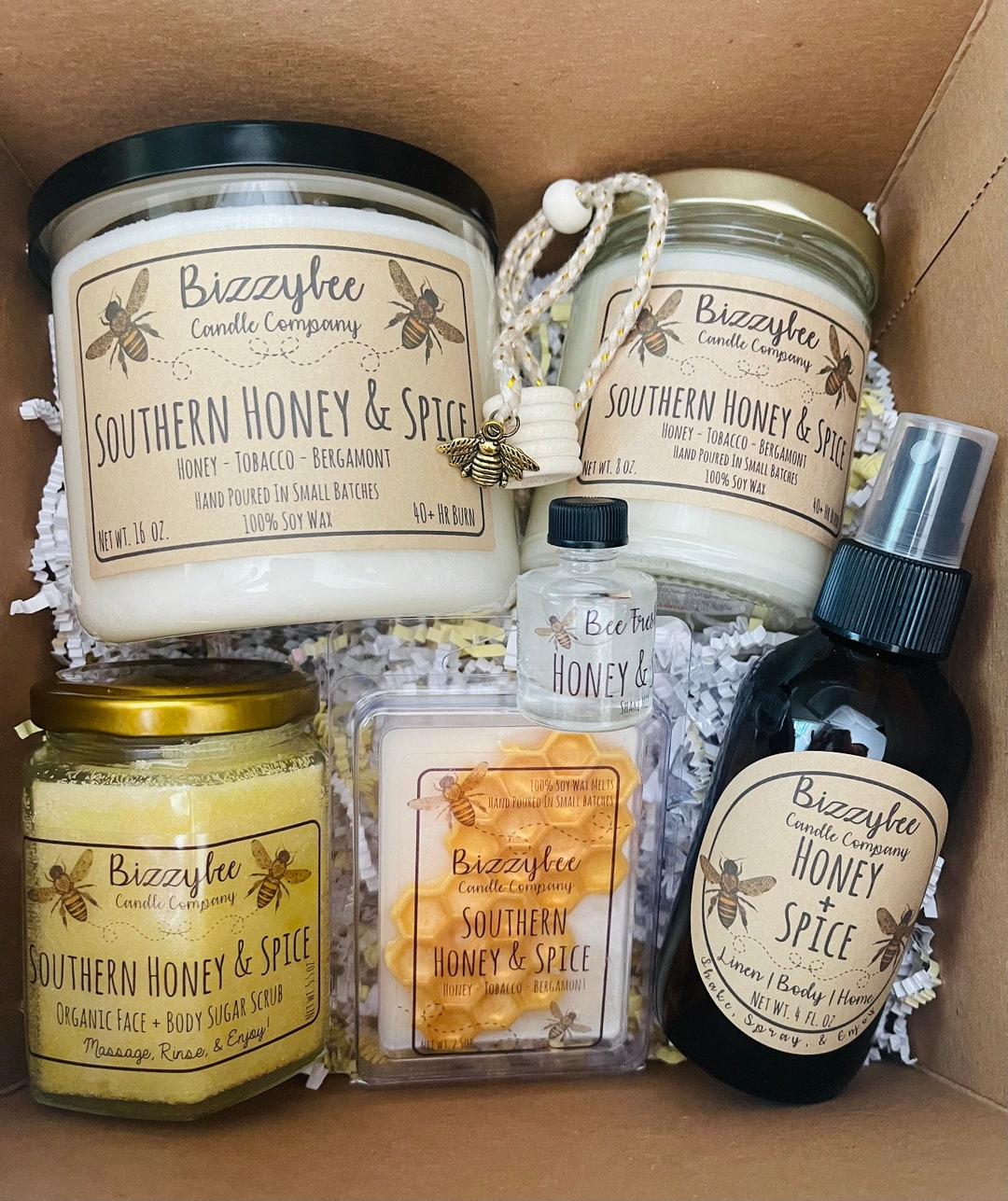 Gift Box Mix and Match Scent Candle, Room Spray, Bee Freshie, Body ...