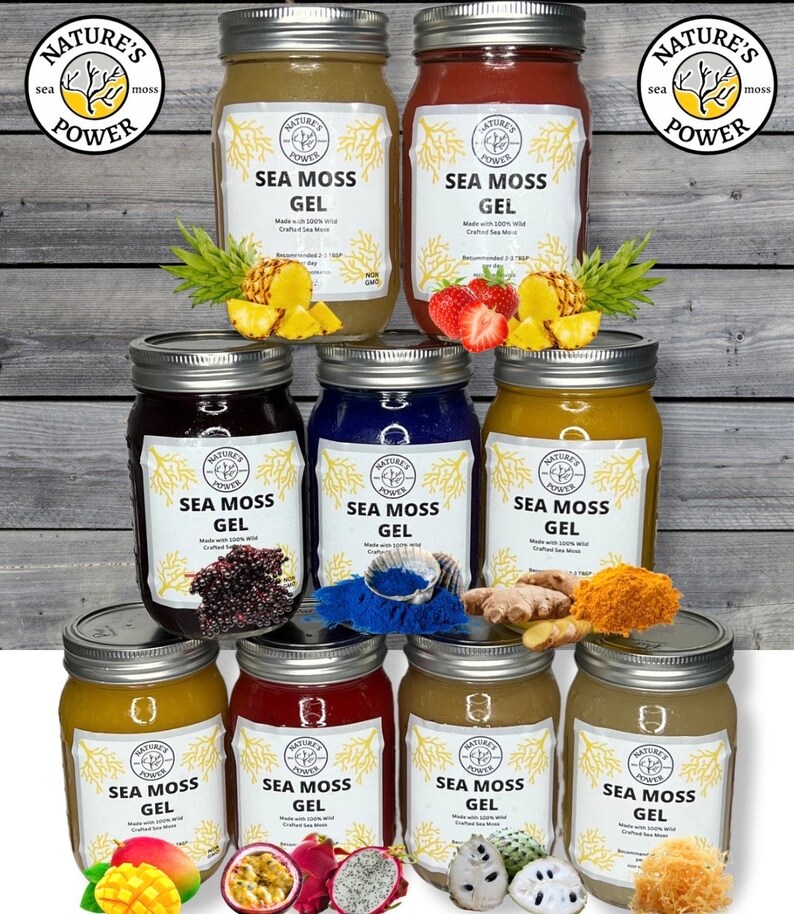 Dragon Passion Sea Moss Gel, Fruit Flavored Sea Moss Gel, Irish Sea ...