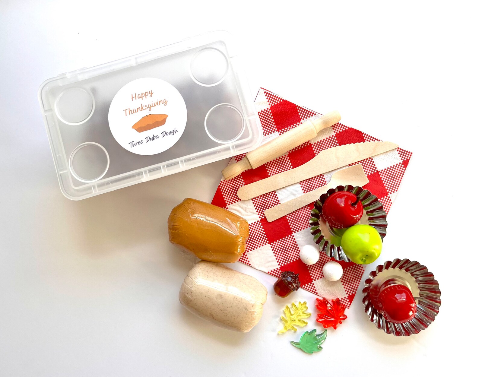 Mini Bake A Pie Playdough Kit Thanksgiving Playdough Kit - Etsy