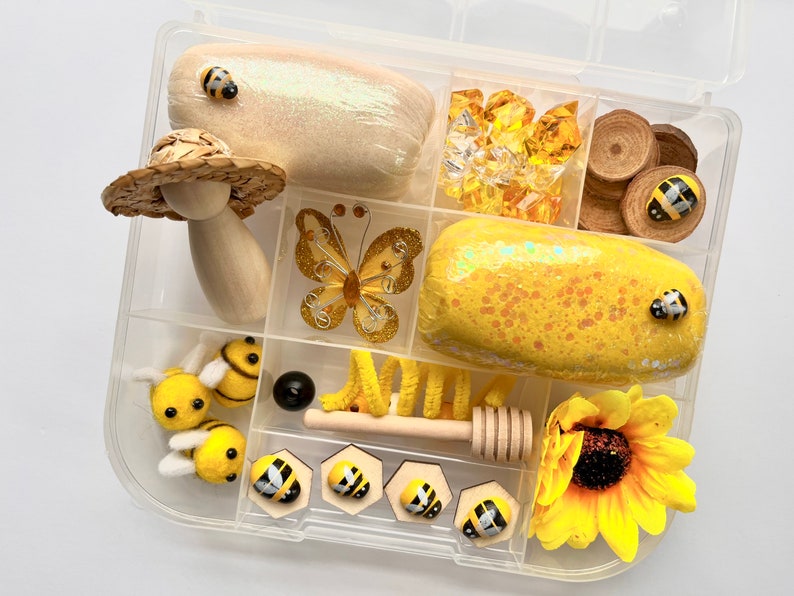 Bumble Bee Playdough Kit Bee Sensory Kit Bee Playdough Kit - Etsy
