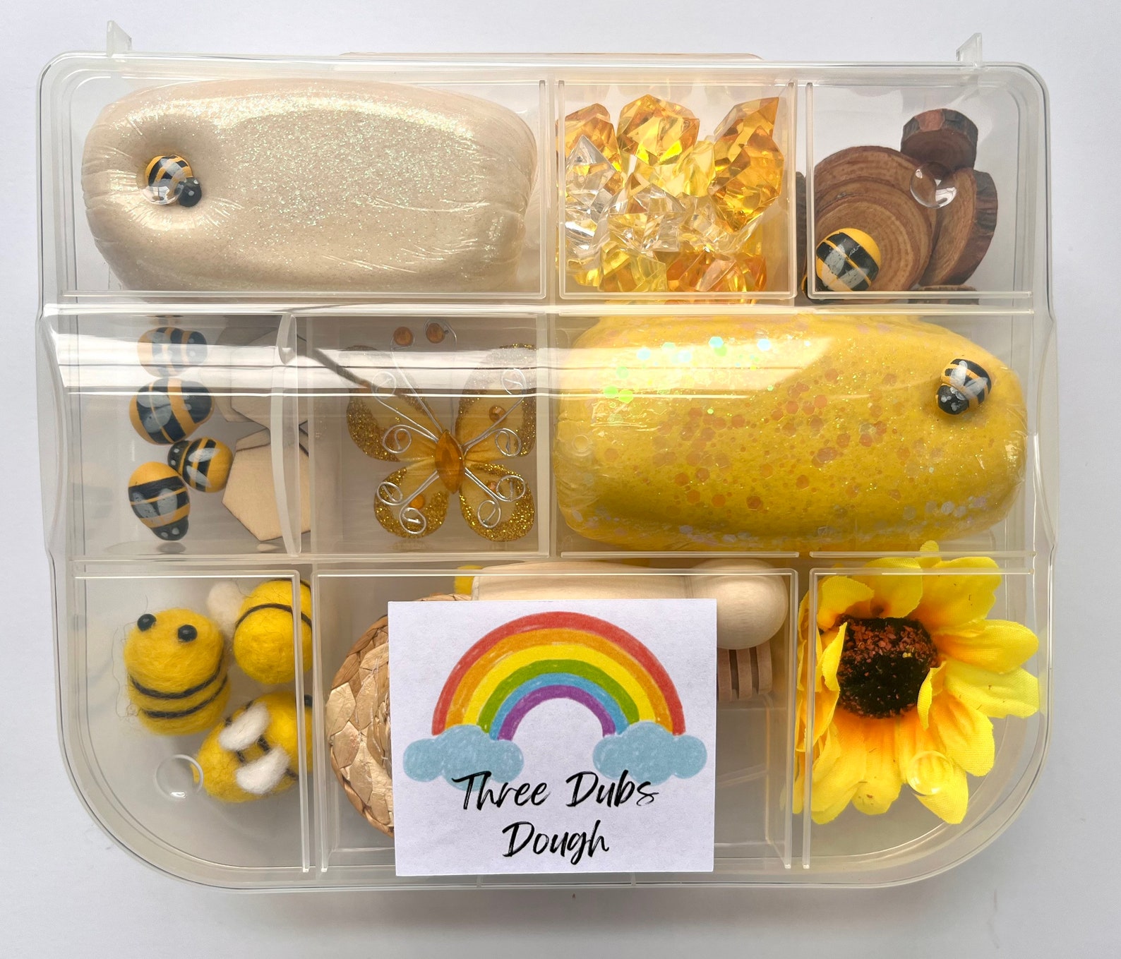 Bumble Bee Playdough Kit Bee Sensory Kit Bee Playdough Kit - Etsy