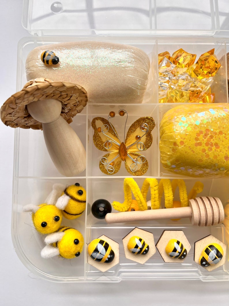 Bumble Bee Playdough Kit Bee Sensory Kit Bee Playdough Kit - Etsy